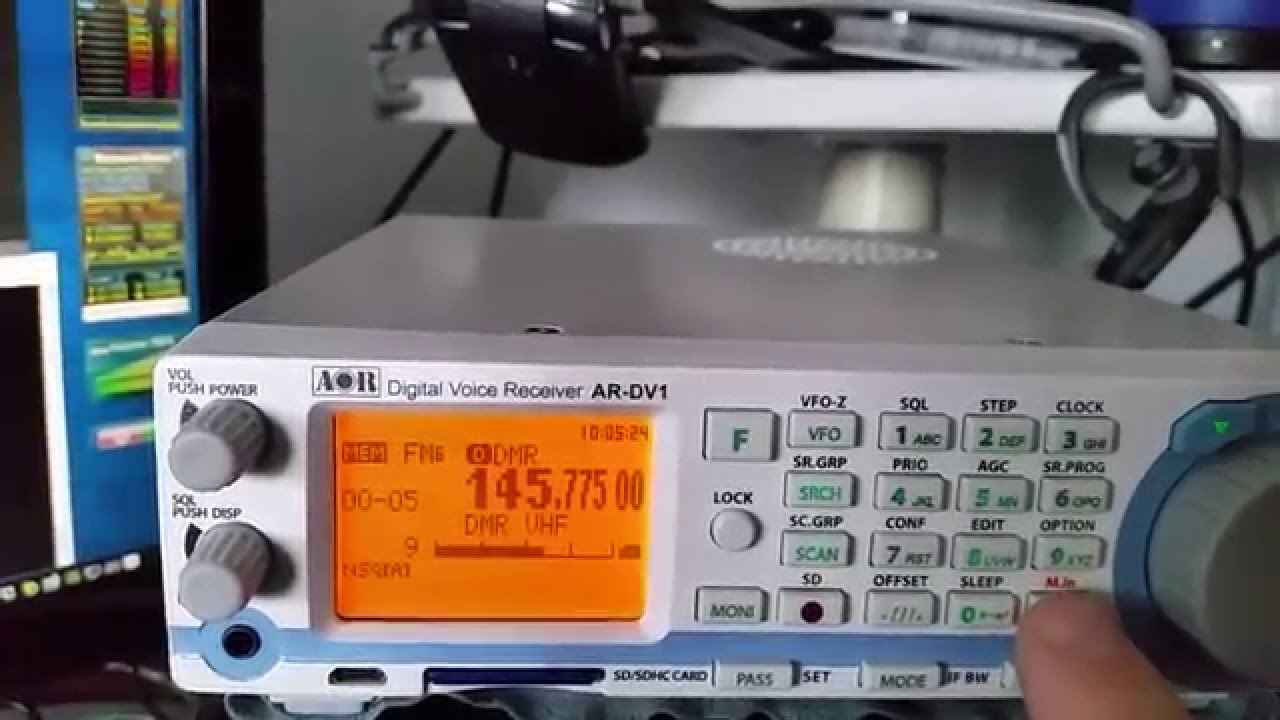 AOR AR-DV1 Scanner Numérique démonstration de quelques options - YouTube