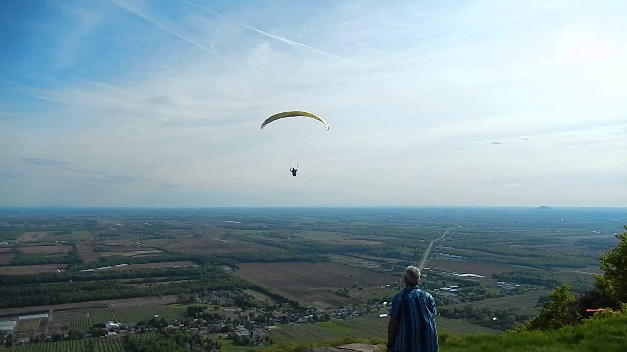 Parapente au mont Yamaska à St- Paul D'abbotsford - YouTube