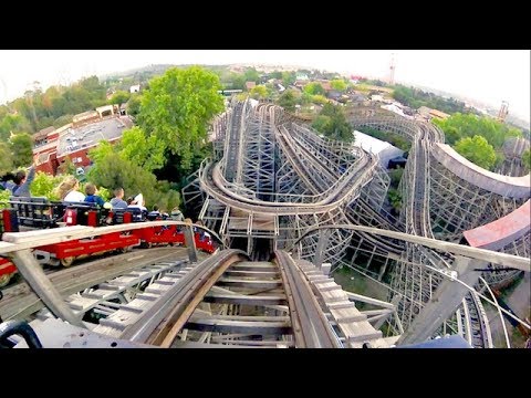 Stampida PortAventura On Ride POV's GoPro 60fps - YouTube