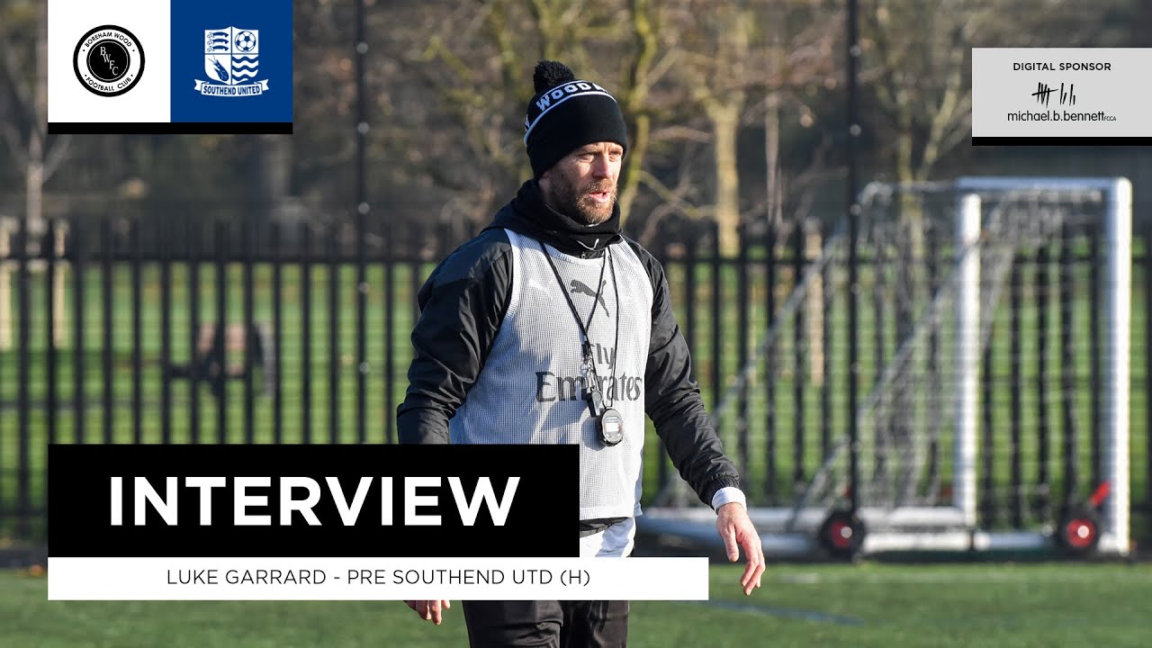 INTERVIEW | Luke Garrard pre - Southend Utd (H) | 9th Dec 2022 - YouTube