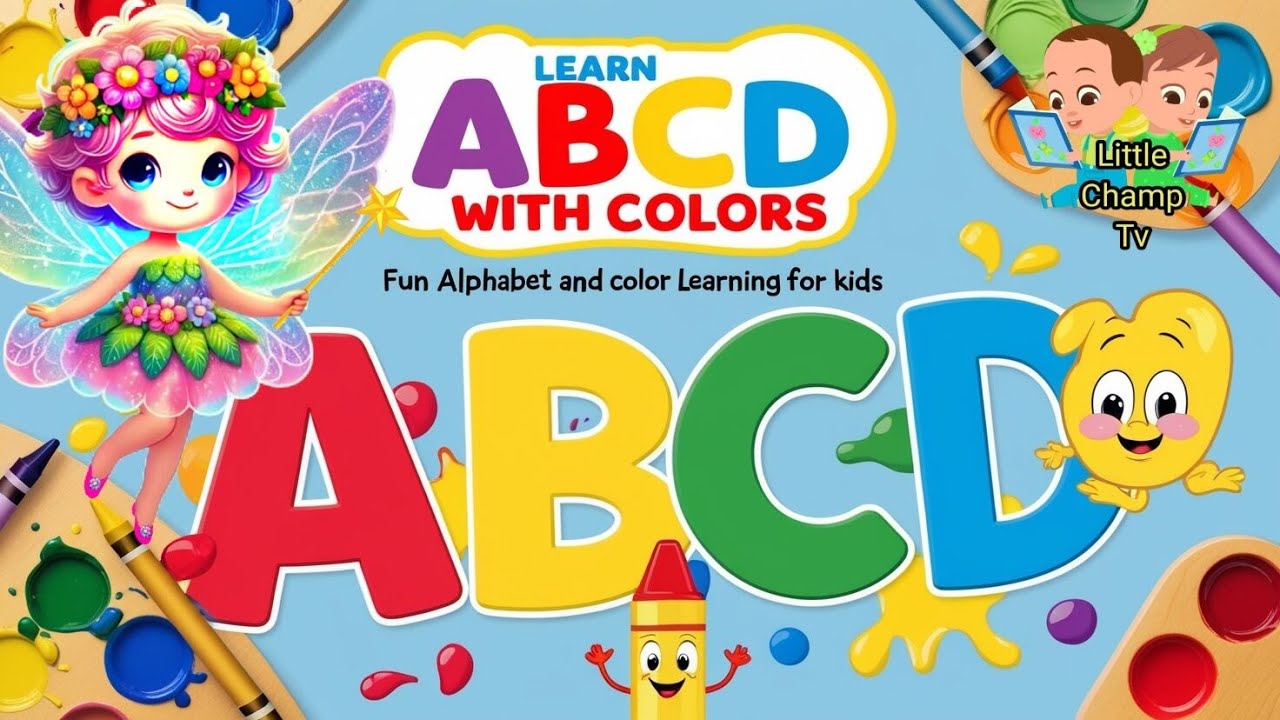 Learn ABCD with Colors | Fun Alphabet and Color Learning for Kids - YouTube