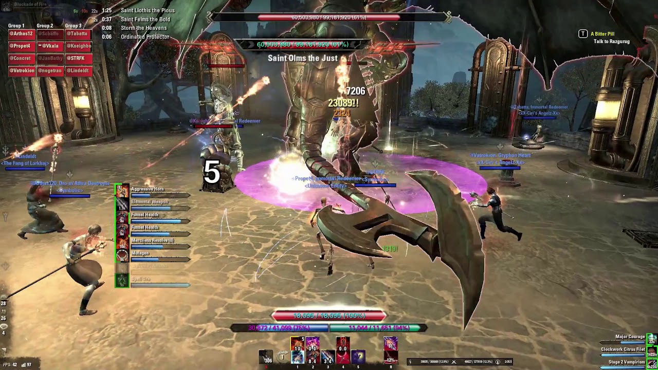 ESO - MagBlade - vAS HM 114,344 Score - 6:53 Total time - Wolfhunter ...