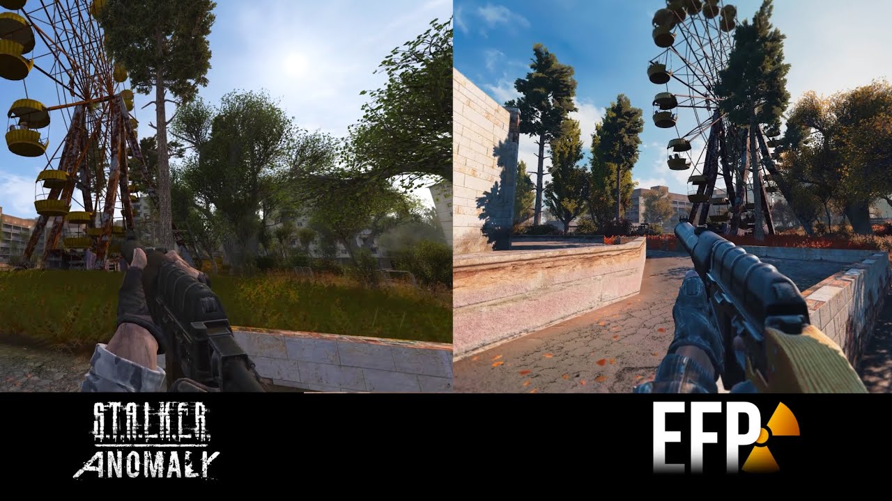 Stalker Anomaly Vanilla vs EFP - Ultra Graphics 4K 60FPS (RTX 4090 ...