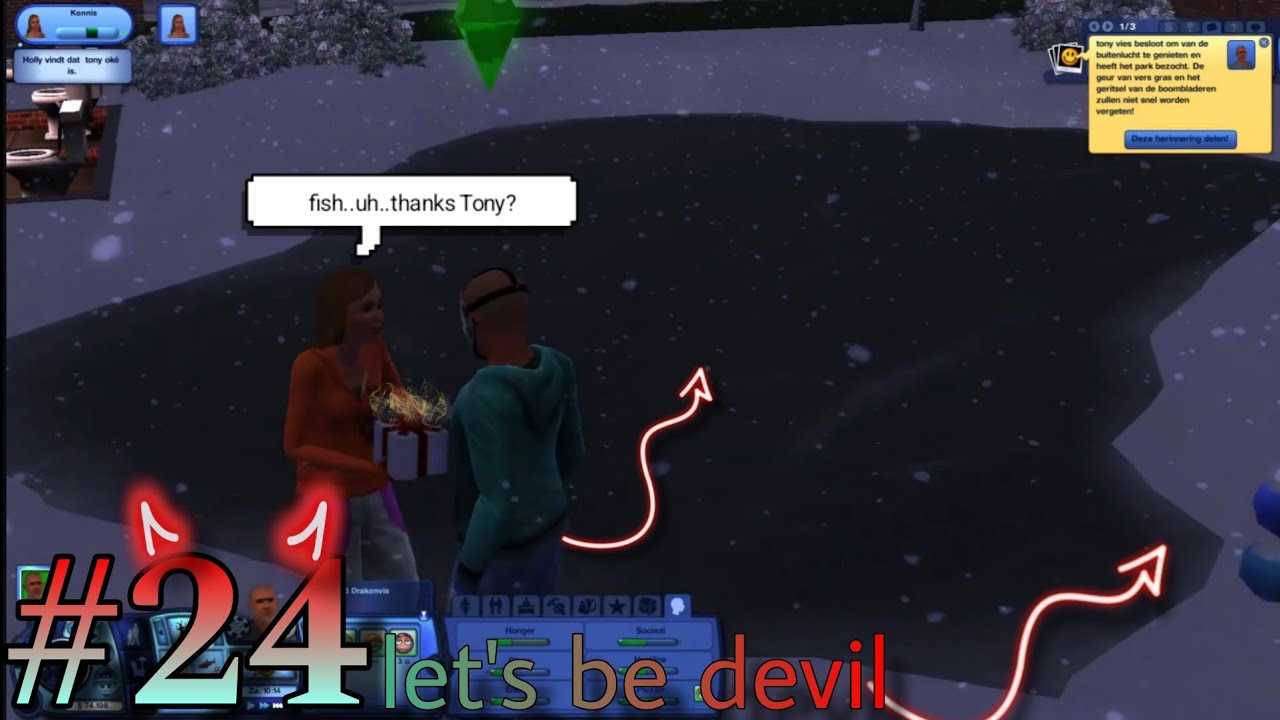 #24 Let's Be Devil Tony Jobless His Fishing Journey & Making A New Werewolf Buddy #sims3 # ...