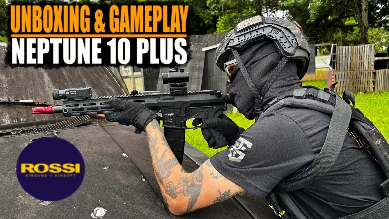 NEPTUNE 10 PLUS - UNBOXING E GAMEPLAY COM A MELHOR AIRSOFT DA ROSSI ...