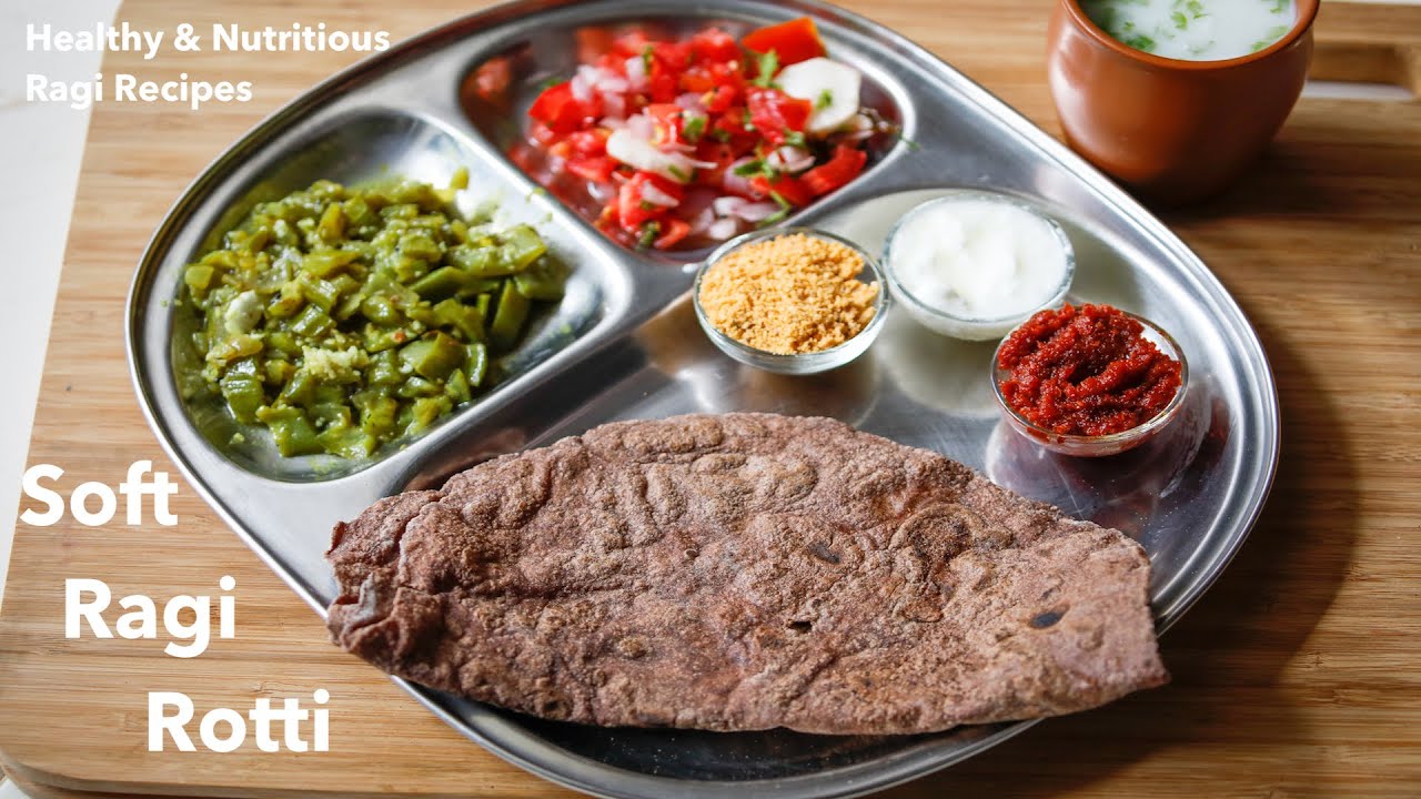 Ragi Rotti Recipe | finger millet roti | soft ragi roti | chapati ...