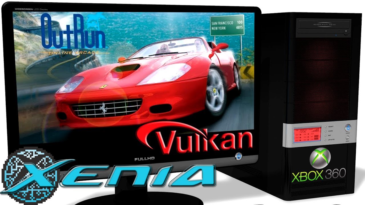 XENIA Xbox (XBLA) 360 Emulator - OutRun Online Arcade (2009). Ingame ...