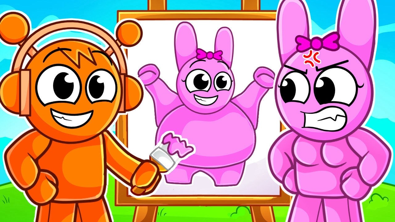 Oren vs Pinki SPRUNKI SPEED DRAW in Roblox! - YouTube