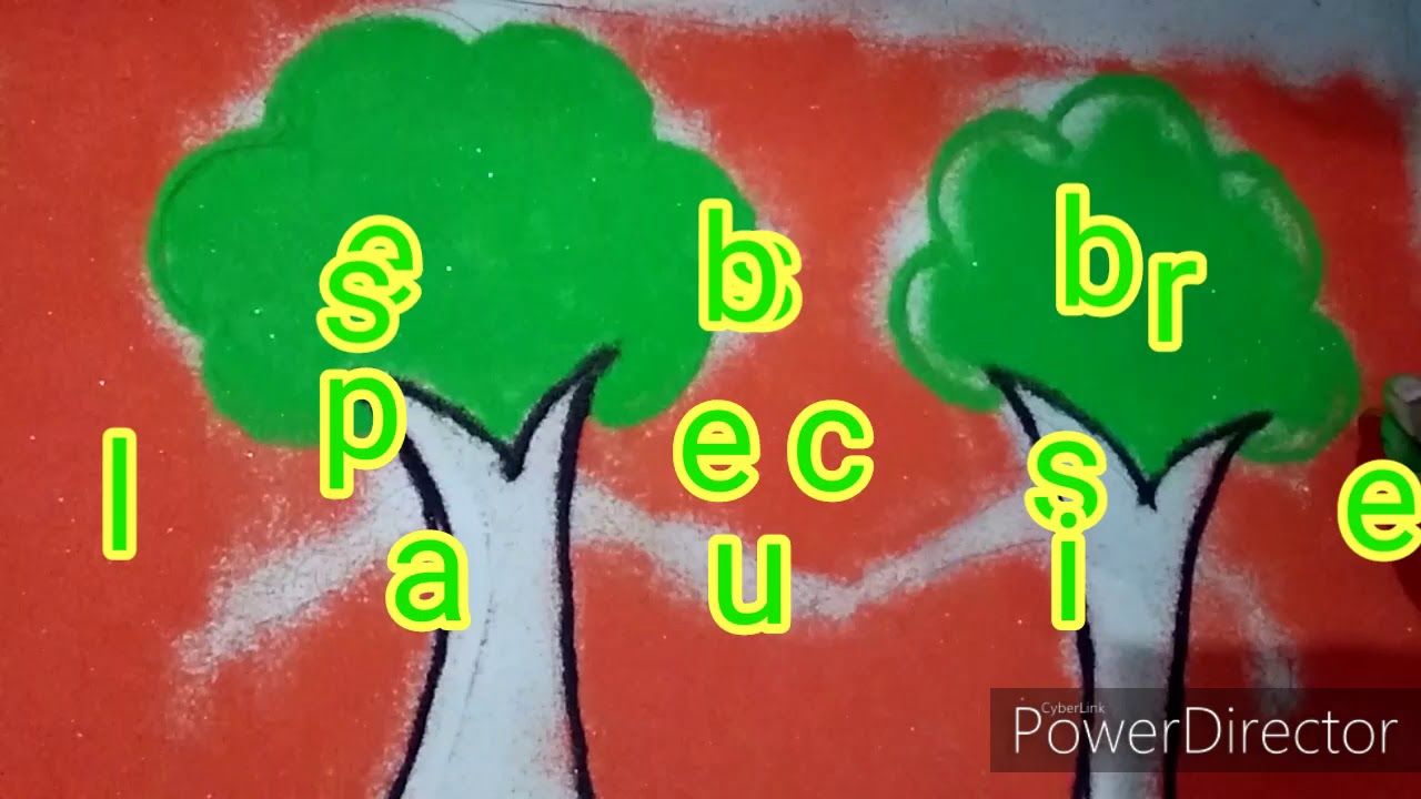 Save tree rangoli,save water save tree rangoli, easy save tree rangoli ...