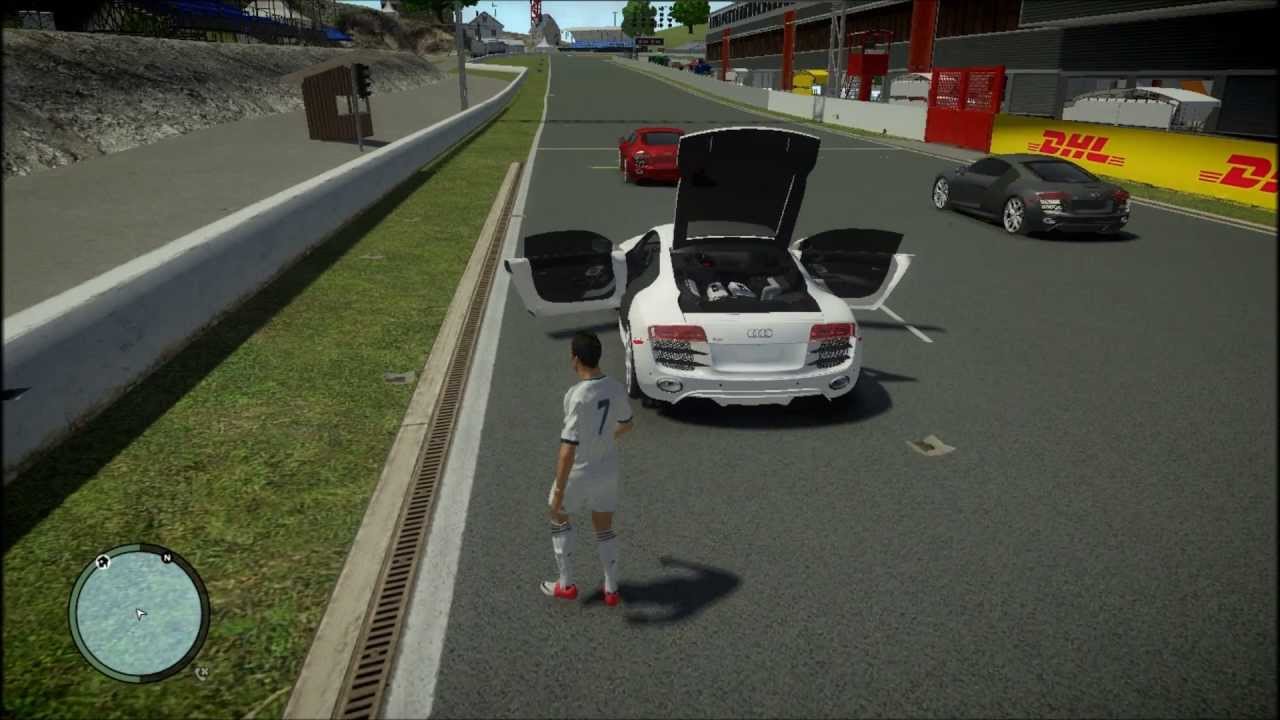 Cristiano Ronaldo Audi R8 52 Stock 2012 - YouTube