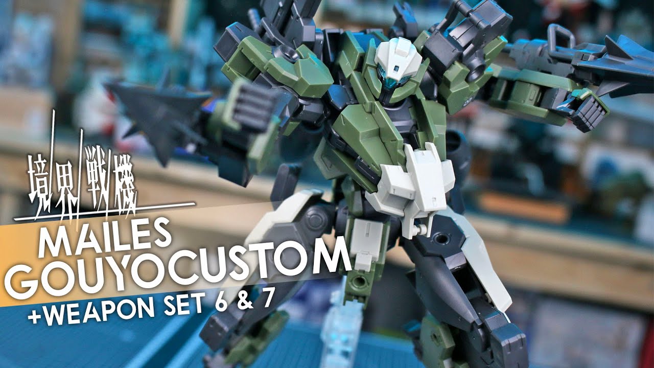 HG MAILeS GouyoCustom + Weapon Sets 6 & 7 - Kyoukai Senki UNBOXING and ...