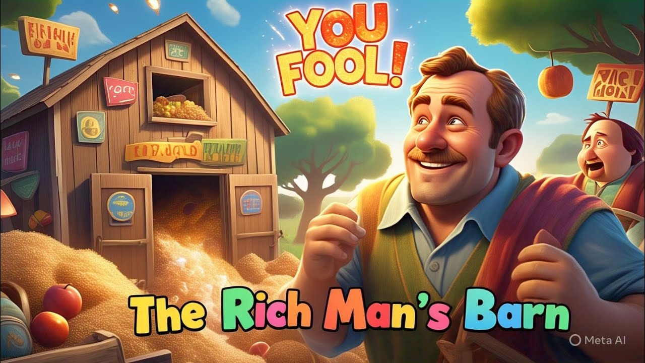 The Rich Fool’s Barn | Jesus’ Parable for Kids | Don’t Be Greedy ...