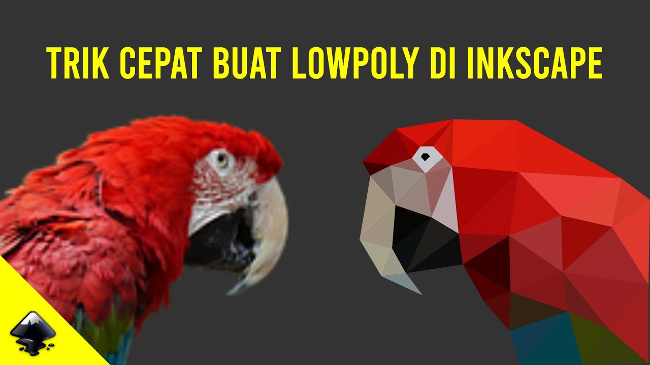 How to make Low poly design with inkscape easily - inkscape tutorial #11 - YouTube