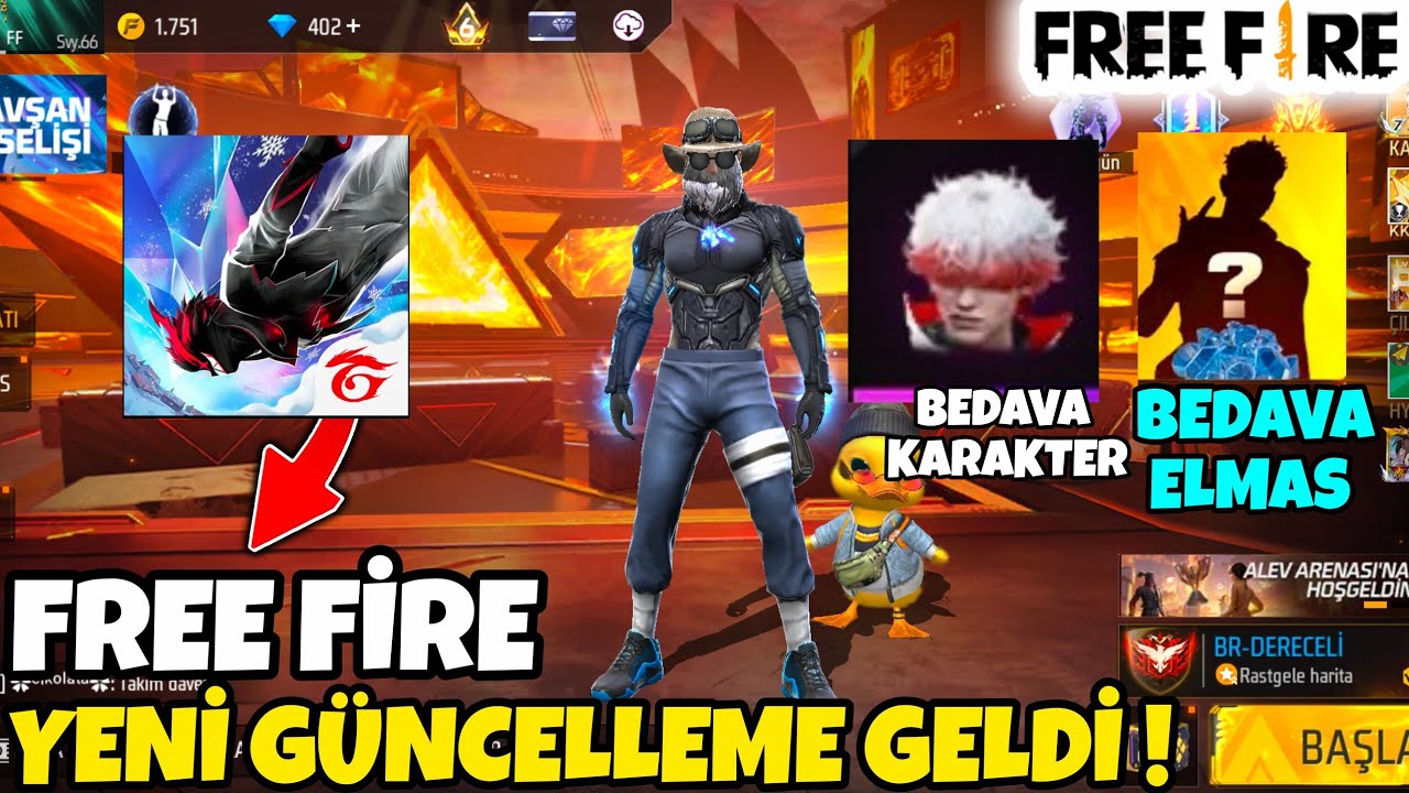 FREE FİRE YENİ GÜNCELLEME GELDİ ! - BEDAVA ELMAS VE KARAKTER - BEDAVA ...
