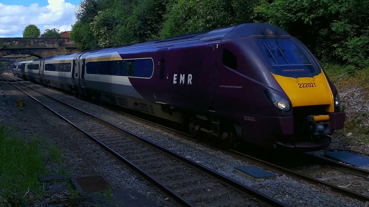 No.222021 Class 222 - EMR Intercity - YouTube