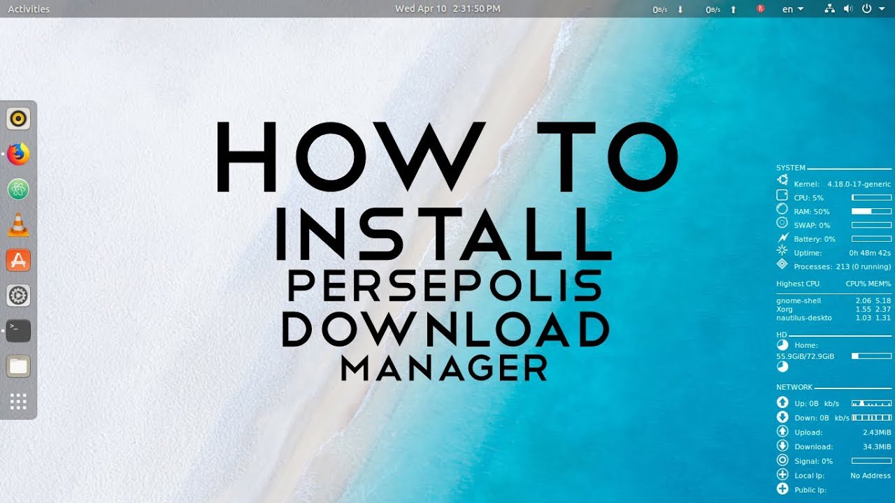 How to install Persepolis Download Manager - YouTube