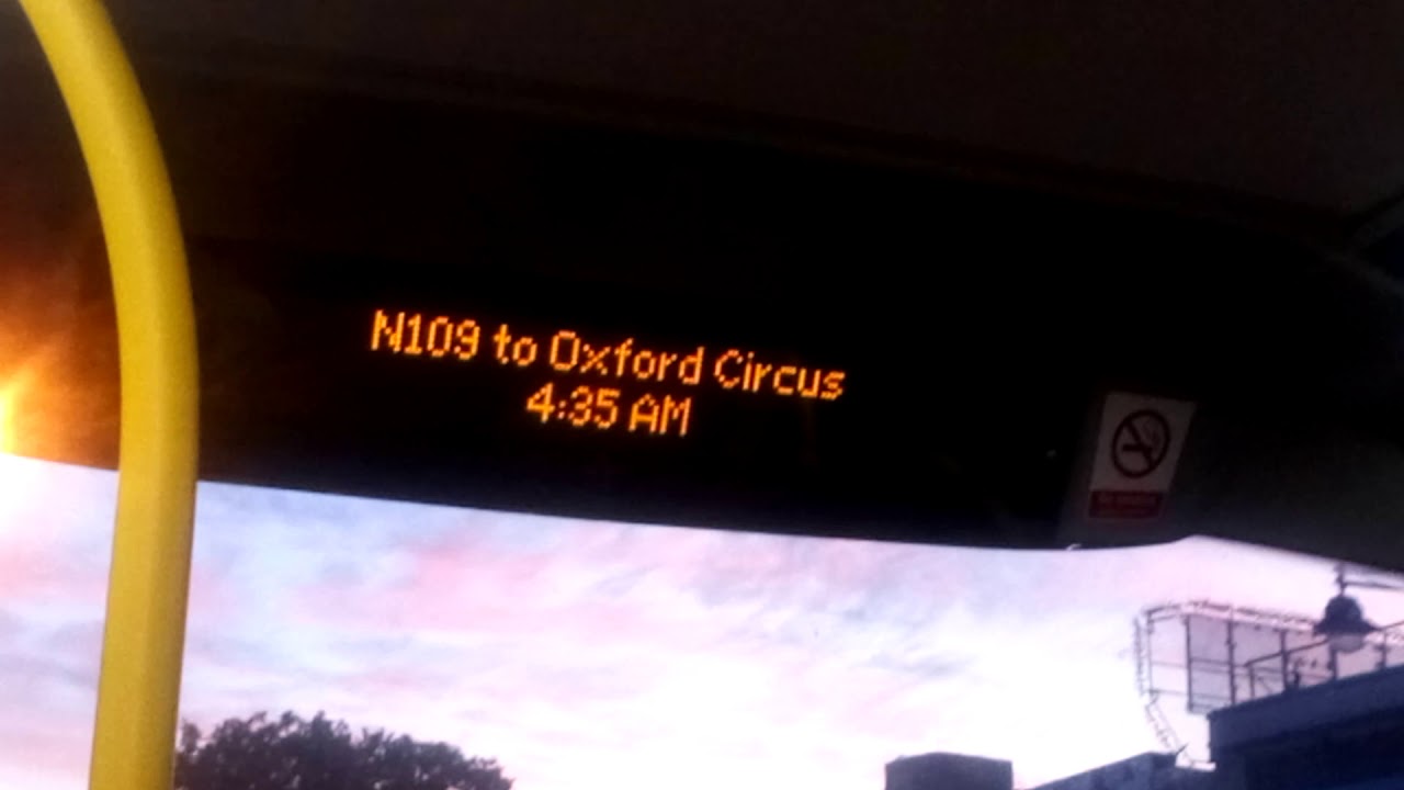 N109 To Oxford Circus - YouTube