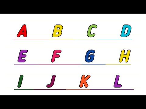 English Alphabet A B C | beautiful 😍 abc for kids - YouTube