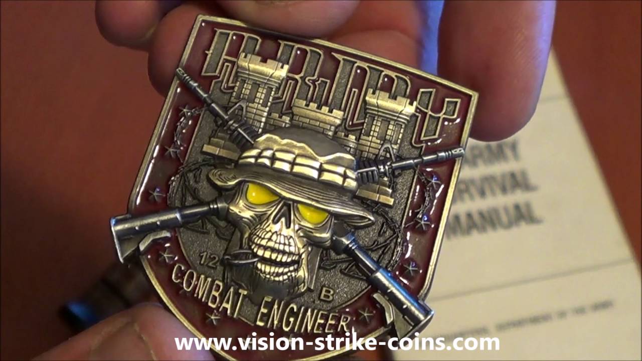 US ARMY 12B Combat Engineer Coin - YouTube