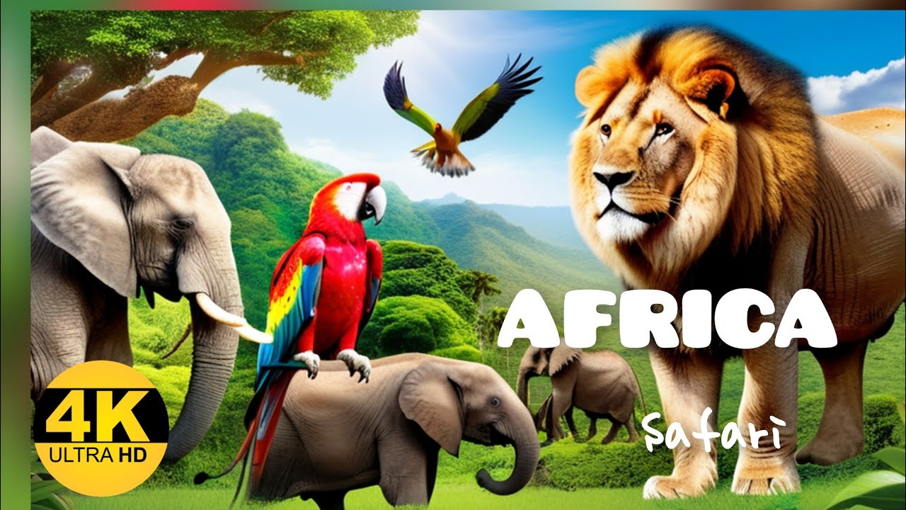 "4K Scenic Scenes of African Safari Wildlife - Relaxation Film with ...