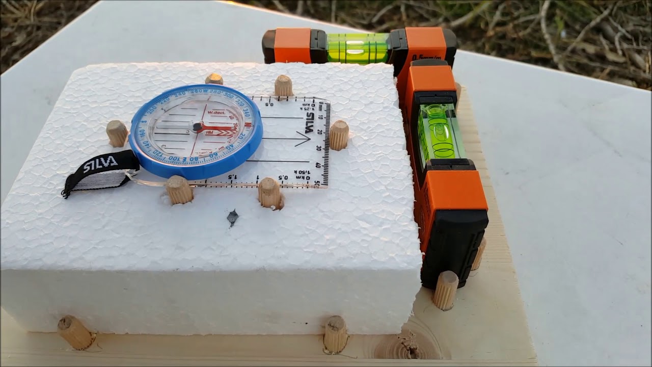 Sunset observation with magnetic compass 17-03-2019 - YouTube