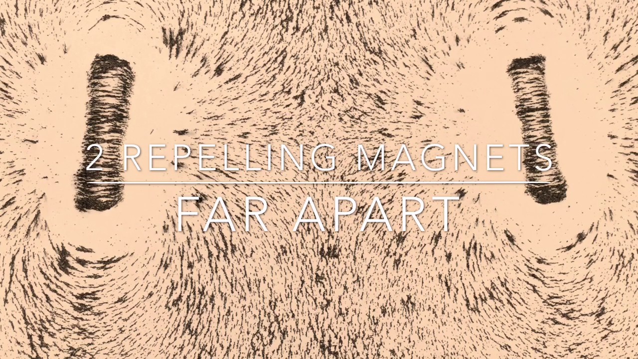 Magnetic Fields between 2 Repelling Magnets - YouTube