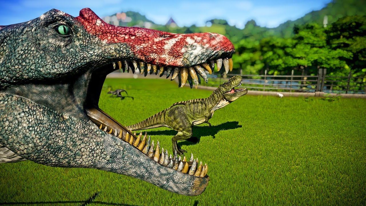 Indoraptor Vs T - Rex Vs Spinosaurus (Dinosaurs Battle Royale) Jurassic ...