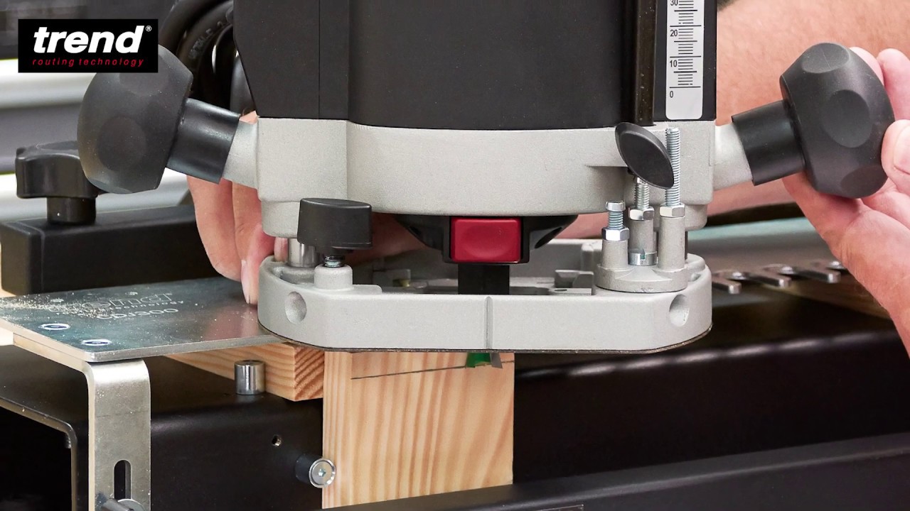 The Trend CraftPro Dovetail Jig 300m 1/4-Inch Shank - YouTube