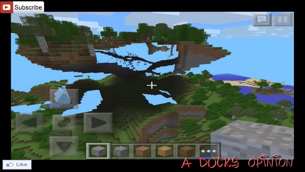 Minecraft PE Seeds: #2 "its a pig" Epic Floating Island! - YouTube