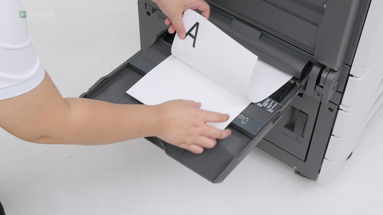 MX930/CX930/CX931/XC9325/XC9335—Loading the multipurpose feeder - YouTube