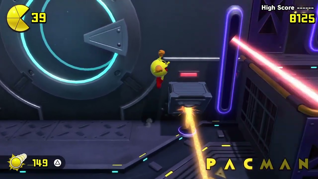 Pac-Man World Re-Pac 100% Walkthrough Part 8 - Space Race - YouTube