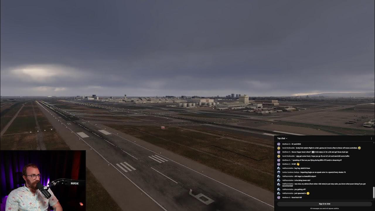 LAX Tower Live Planespotting on VATSIM Network - YouTube