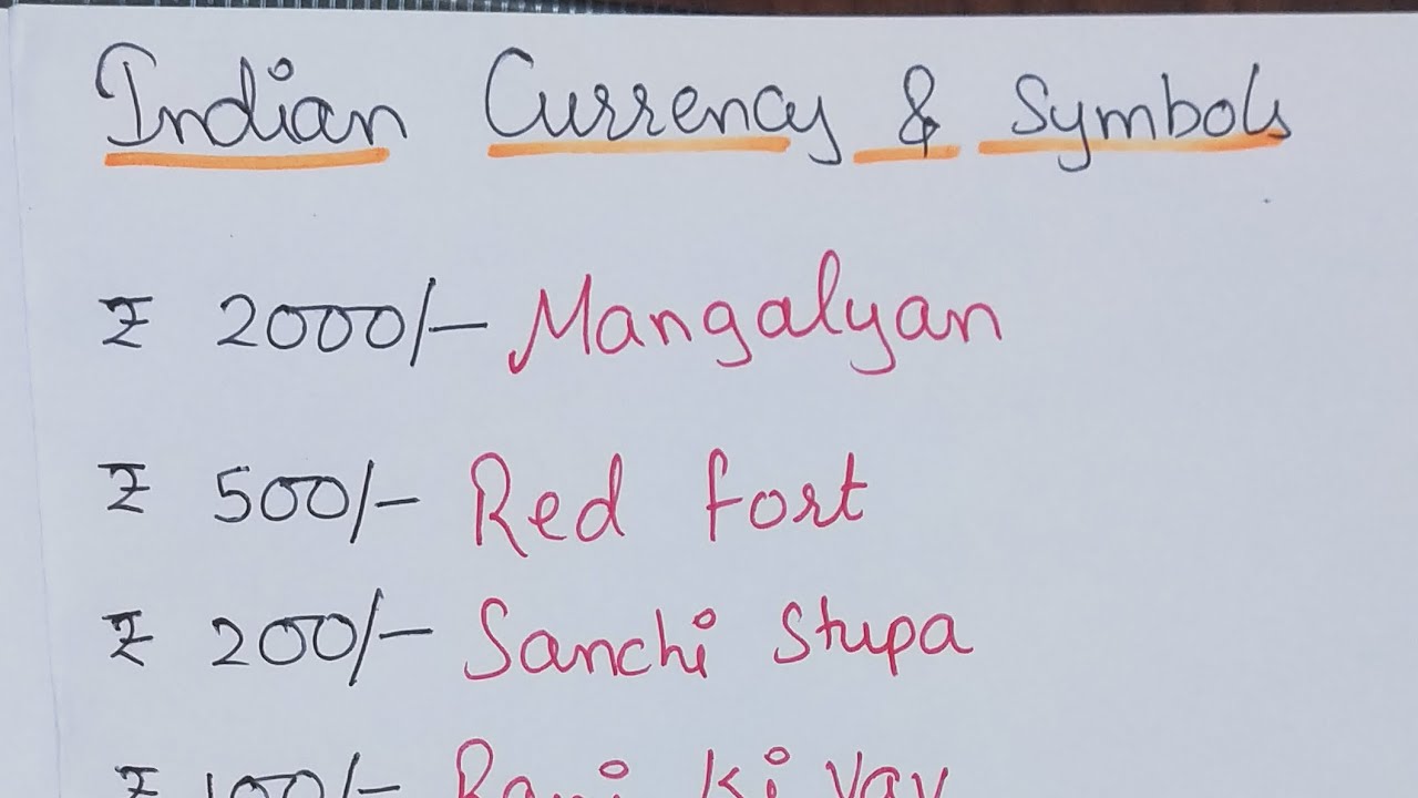 Indian currency and symbols - YouTube