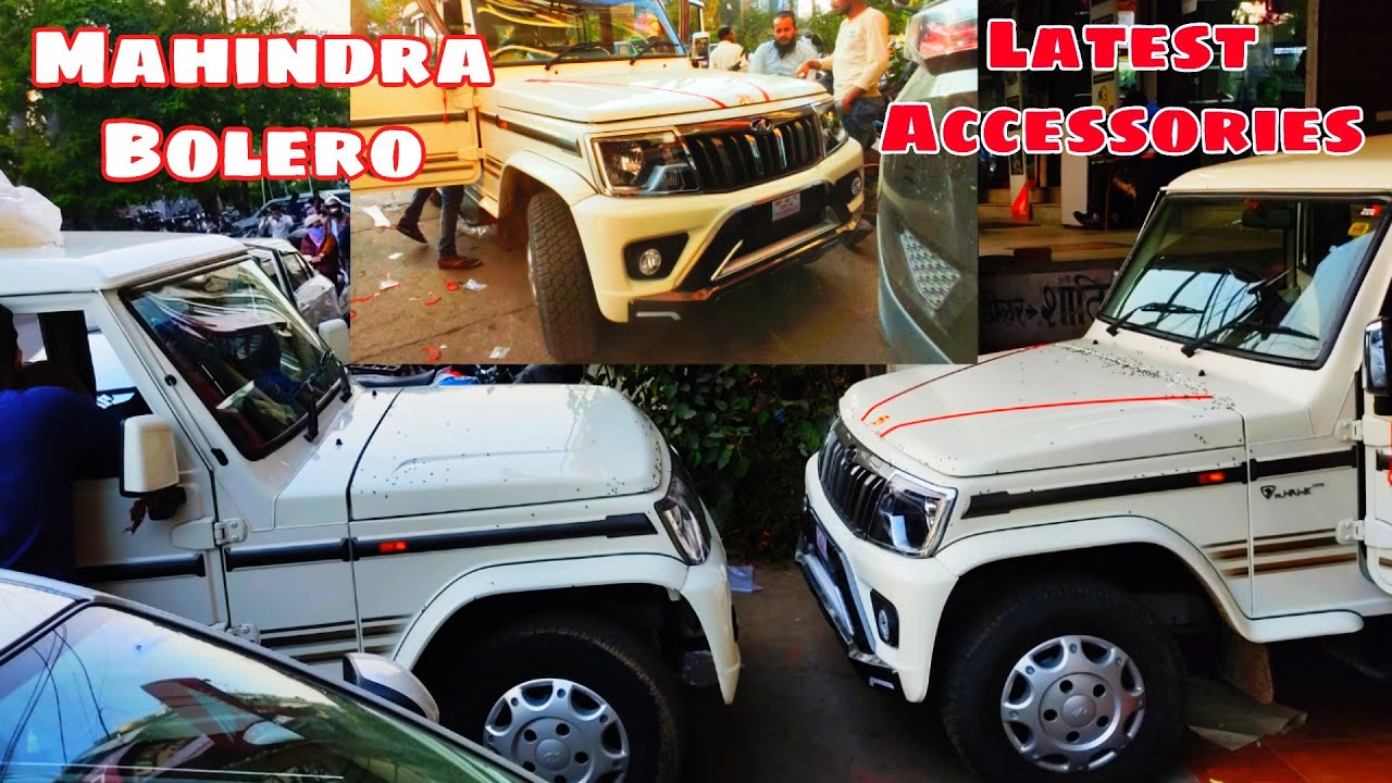 2021 B6 Mahindra Bolero Latest accessories Installation | New Abs Guard ...