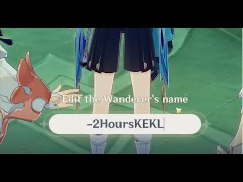 The Making of Best Wanderer Name in Genshin Impact - YouTube