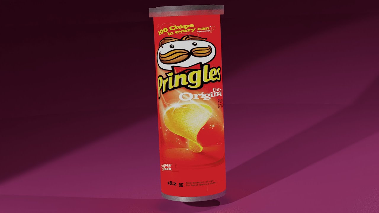 Pringles Pack 3D Animation in Blender - YouTube