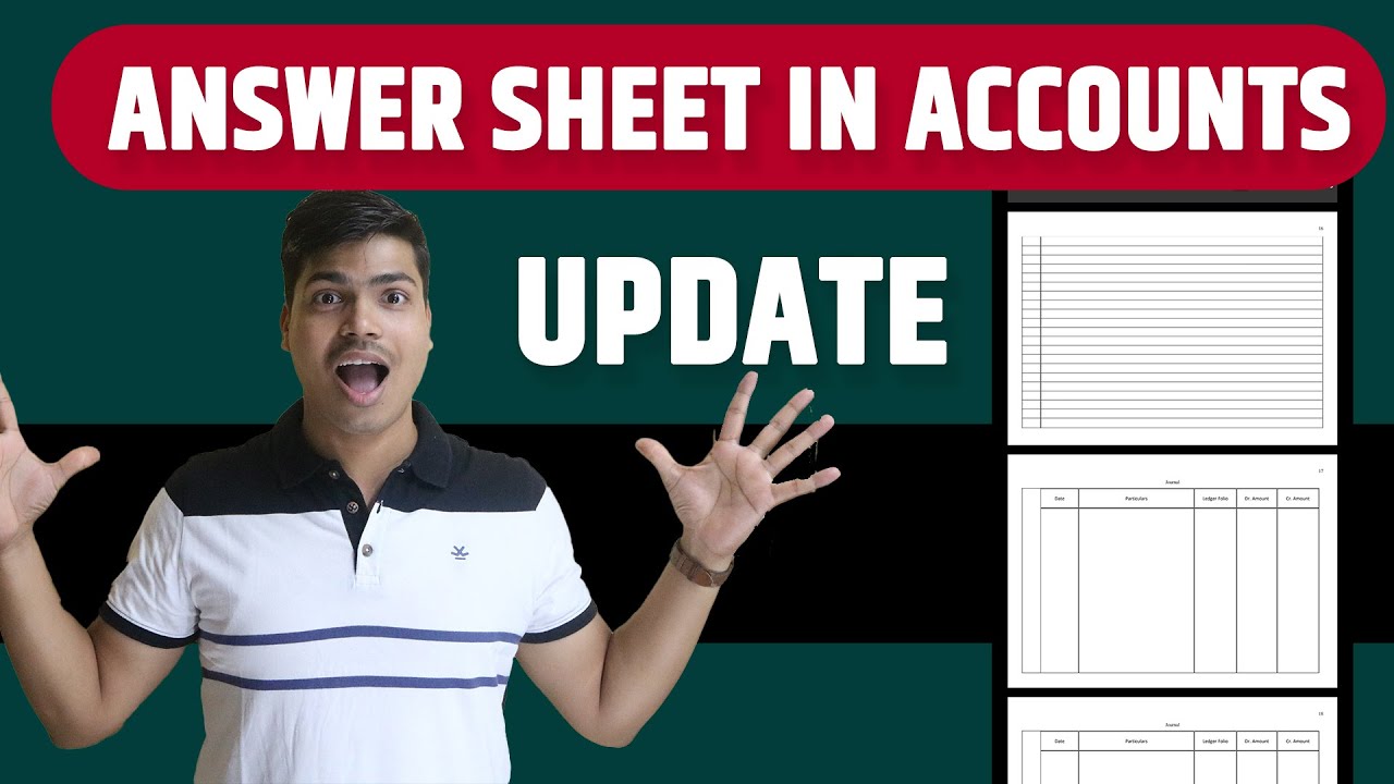 UPDATE | Major Change in CBSE Accounts Term 2 Answer sheet | Journal ...