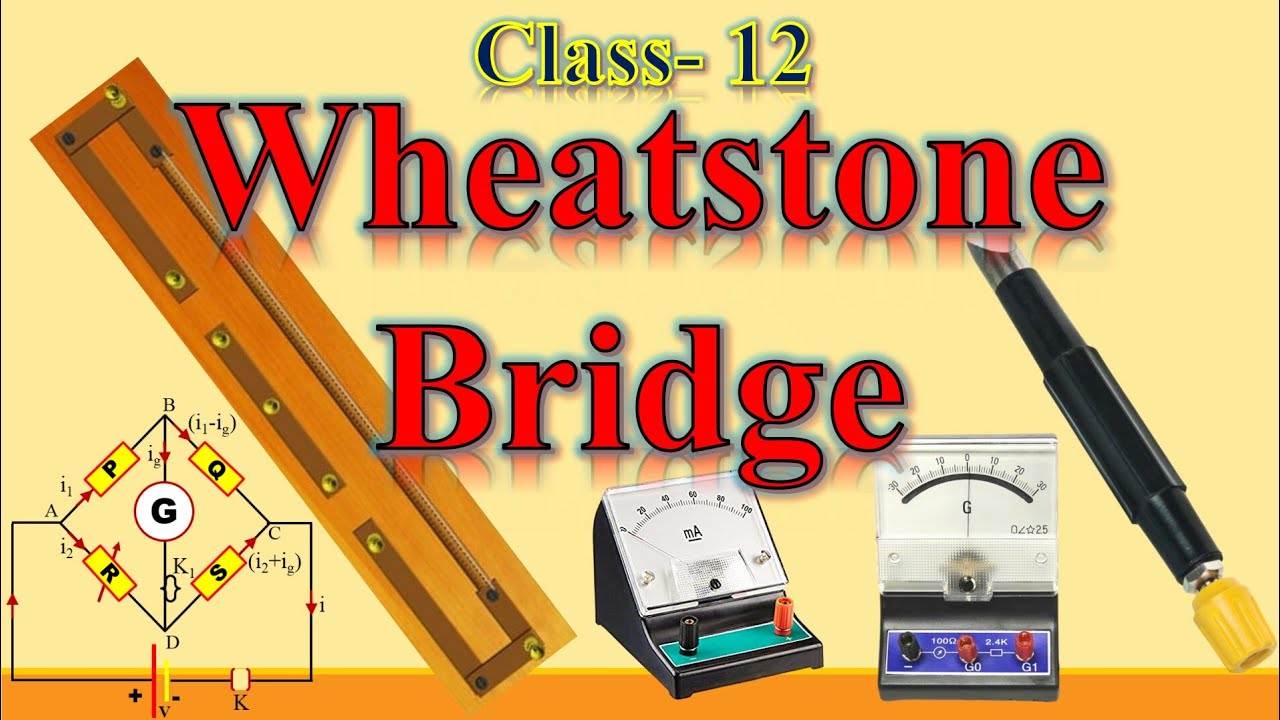 Wheatstone Bridge & Meter Bridge (Current Electricity Part-04) Class-12 ...