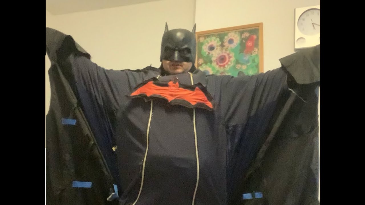the batman flying wing suit test 3 - YouTube