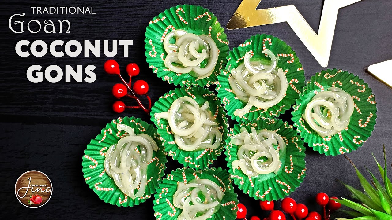 TENDER COCONUT CANDY | GOAN COCONUT GONS | GOAN GONS RECIPE COCADA ...