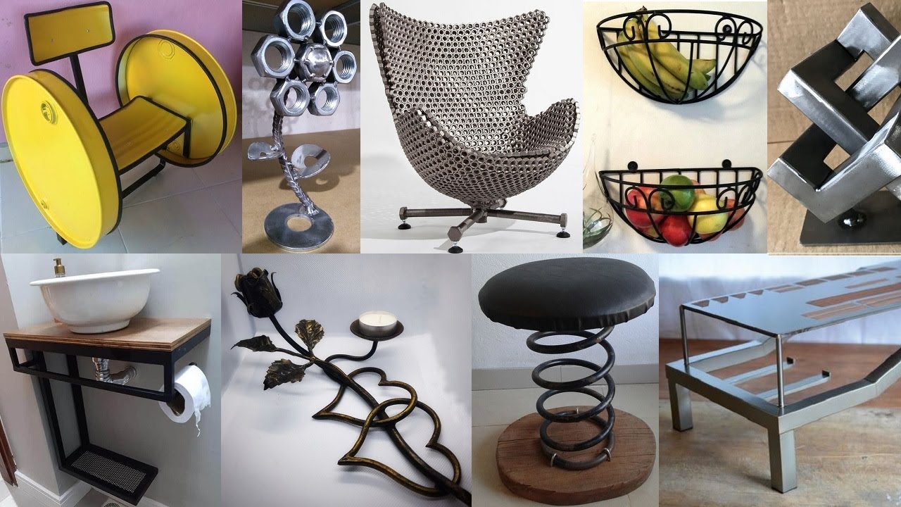 scrap metal art and decor ideas 4 - YouTube