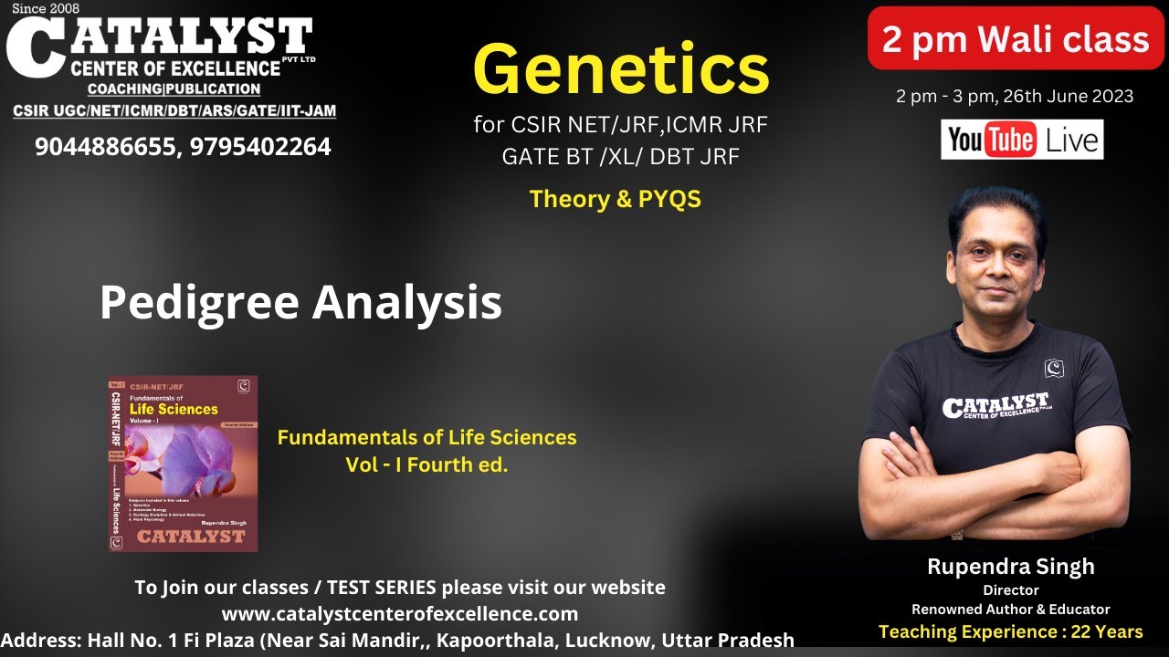 Pedigree Analysis | CSIR NET Life sciences | Catalyst COE - YouTube