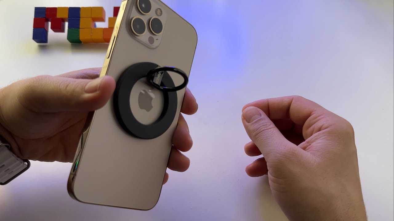Anker 610 MagGo Magnetic phone grip (magsafe ring) for iPhone - YouTube