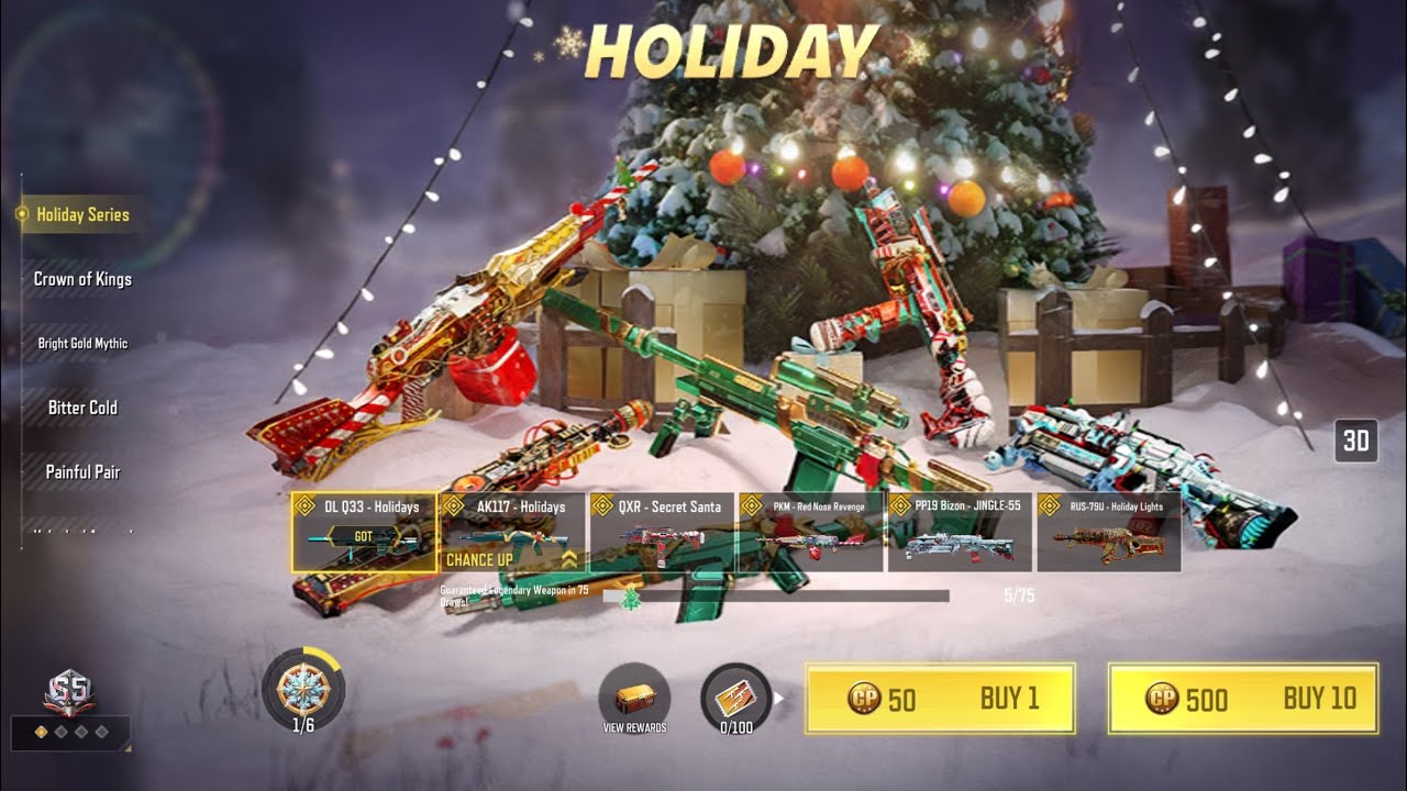 LEGENDARY for just 100 SERIES POINTS | CODM “ HOLIDAY SERIES “ - YouTube