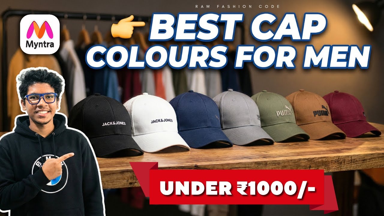 Best Caps for Men 🧢 | UNDER ₹1000/- | Myntra | Raw Fashion Code - YouTube