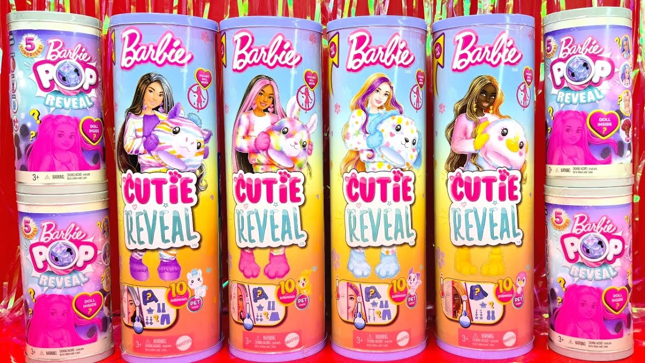 ASMR Barbie CUTIE REVEAL With 60 SURPRISES Oddly Satisfying Toy ...