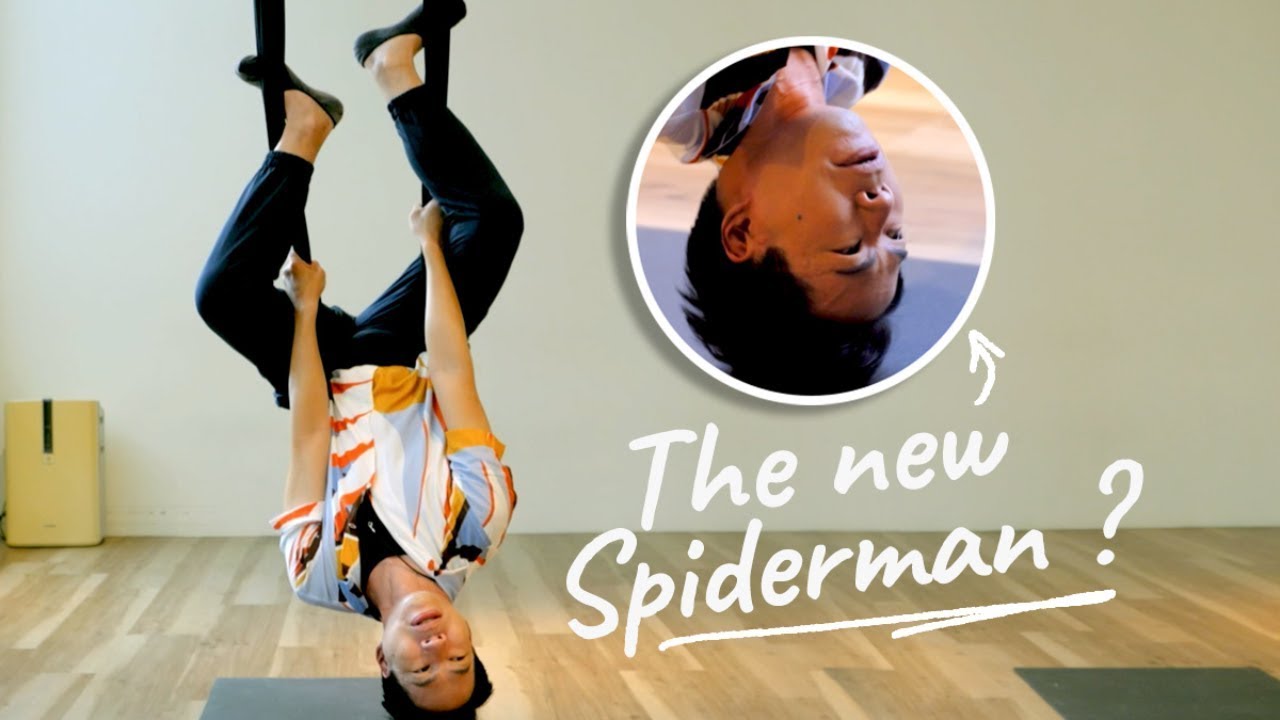 How to do yoga while practising your Spider-Man moves - YouTube