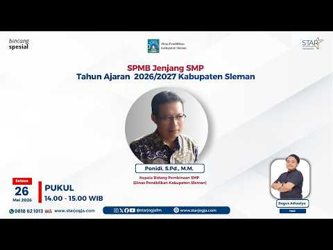 SPMB JENJANG SMP TAHUN AJARAN 2026/2027 KABUPATEN SLEMAN