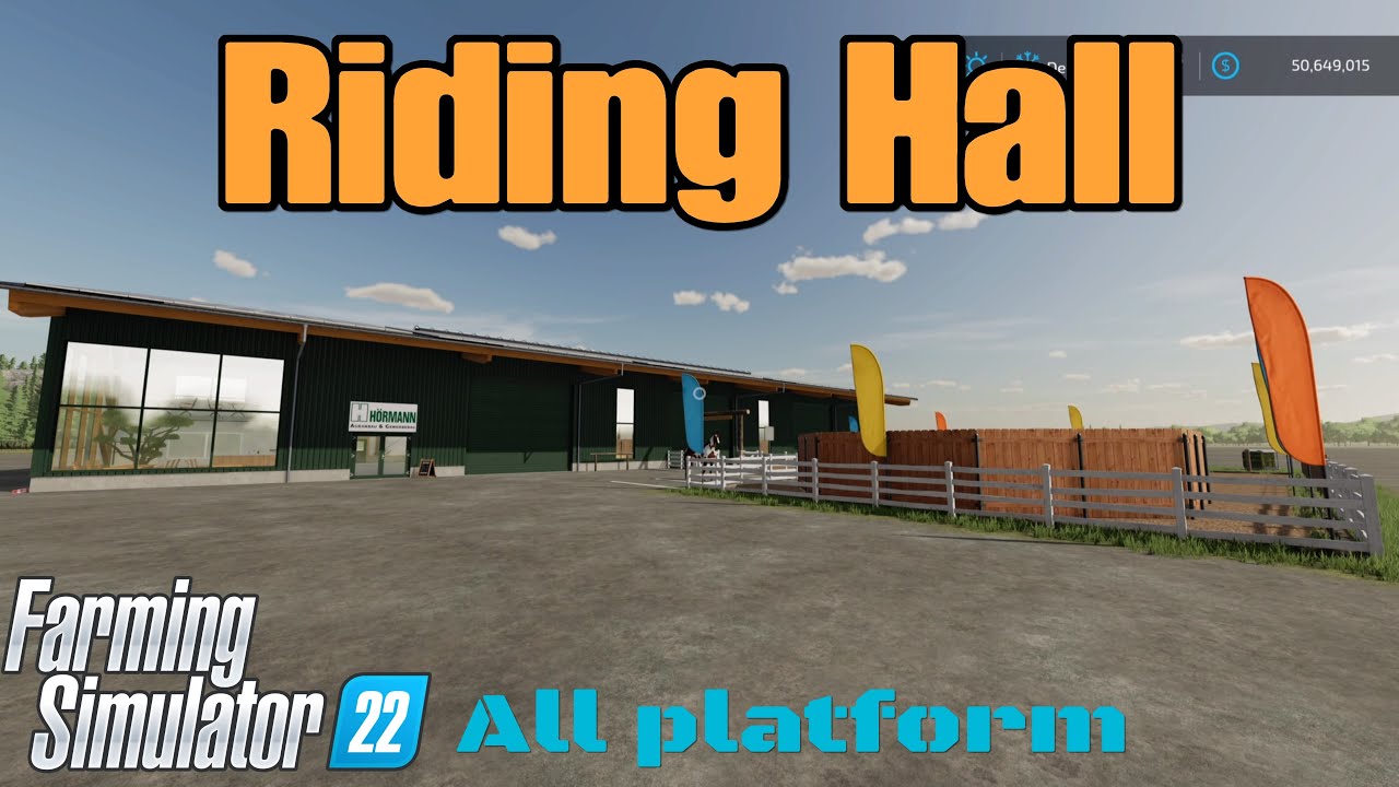 Riding Hall / Mod for all platforms on FS22 - YouTube