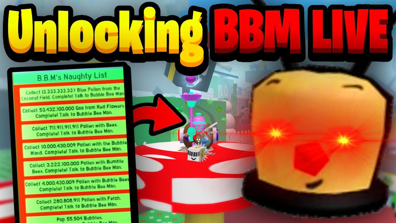 🔴Unlocking *BBM* QUEST [Grand Finale] Bee Swarm Simulator - YouTube